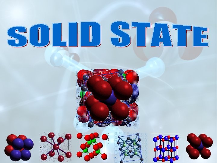 STRUCTURE OF Na Cl SOLID STATE DEFECTS IN