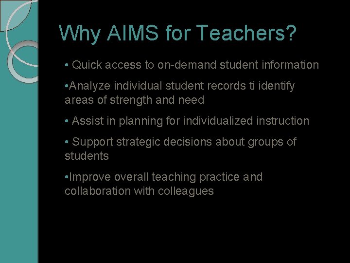 AIMS Overview Austin ISD Instructional Management System AIMS