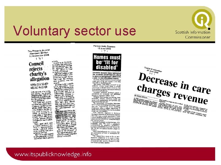 Its public knowledge Freedom of Information and the