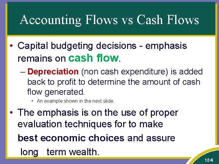 12 The Capital Budgeting Decision Chapter Mc GrawHillIrwin