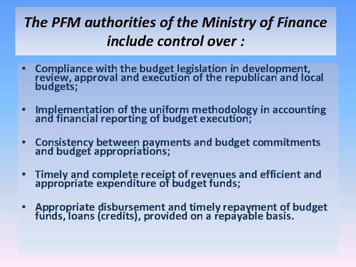 Public Finance Management PFM System and Public Finance