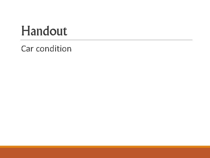 Chapter 3 Driver Responsibility Do now activity Each