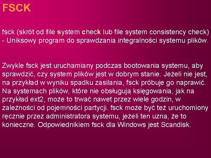 Wykad 7 Linux Budowa i dziaanie systemu System
