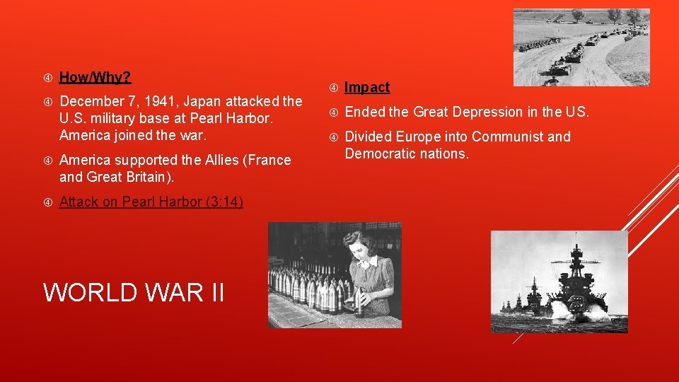 CONFLICT AND COMPROMISE Objective Describe examples of how