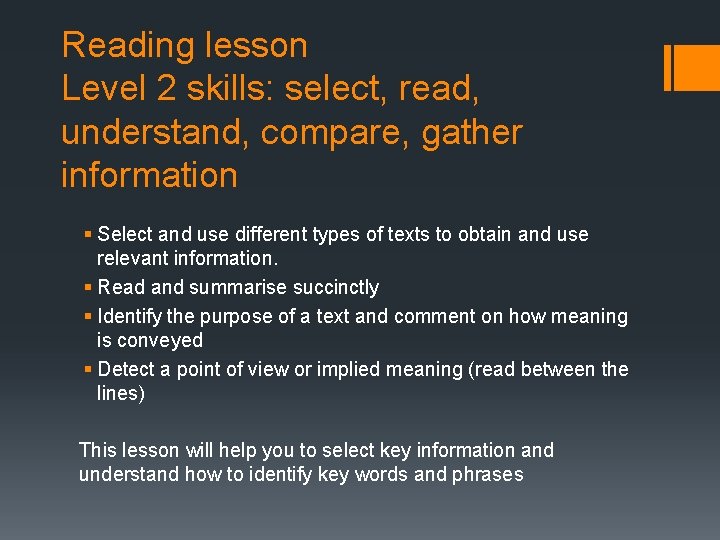 Functional Skills Exam Preparation Year 9 Why do