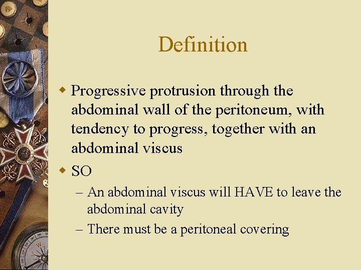 Hernia of the anterolateral abdominal wall Definition w
