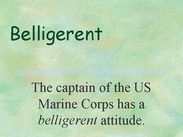 Vocabulary Unit 2 Read the sentence and record