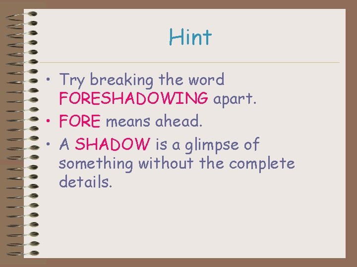 Foreshadowing and Flashback What Is Flashback Foreshadowing Hint