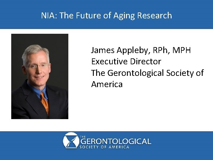 NIA The Future of Aging Research Webinar hosted