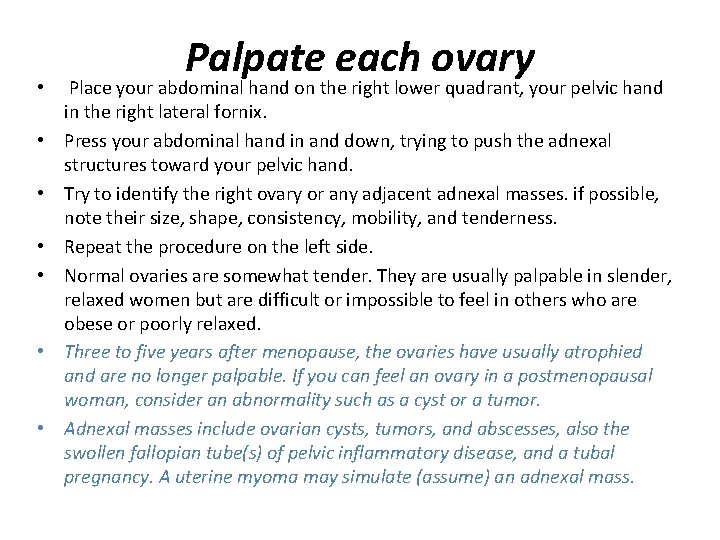 SIGNS OF GENITOURINARY SYSTEM DXS D Physical Examination