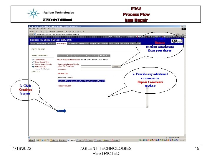 FTS 2 Failure Tracking System 2 Repair Process
