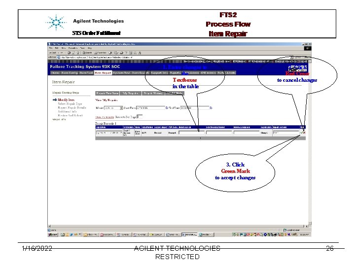 FTS 2 Failure Tracking System 2 Repair Process
