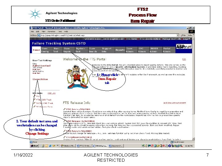 FTS 2 Failure Tracking System 2 Repair Process