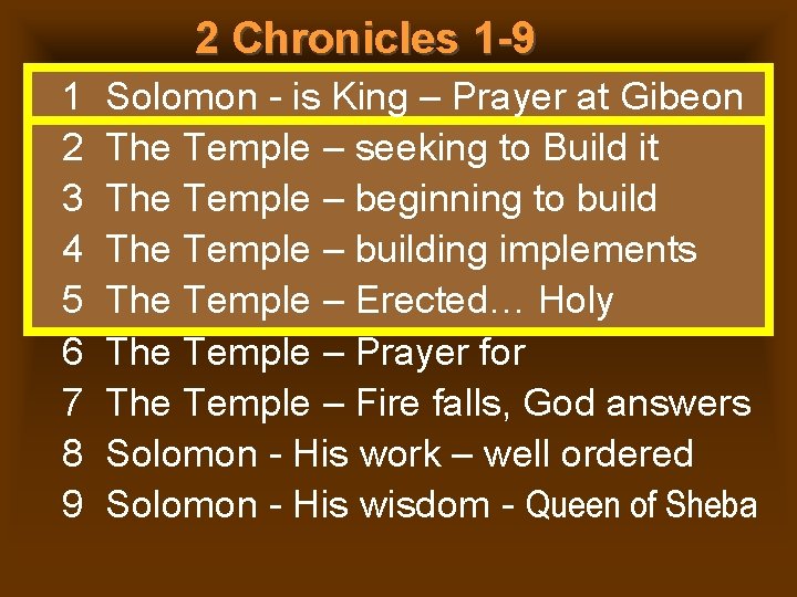 2 Chronicles 1 9 1 2 3 4