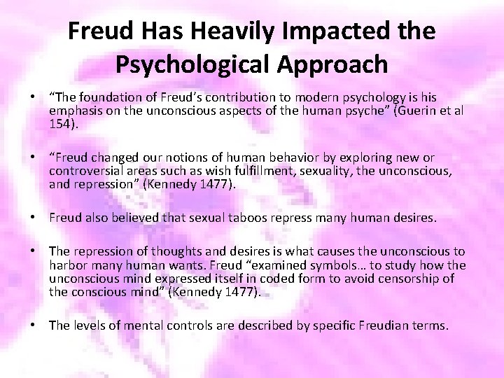 Psychological Approach Power Point Adapted from Psychological Approach
