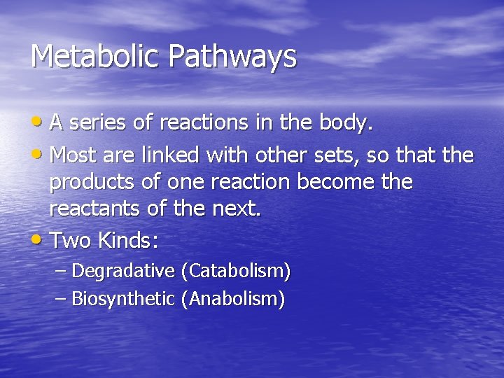Cell Physiology Metabolism Biology 201 Organism SF Dr