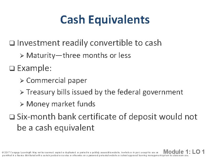Chapter 6 Cash and Internal Control 2017 Cengage