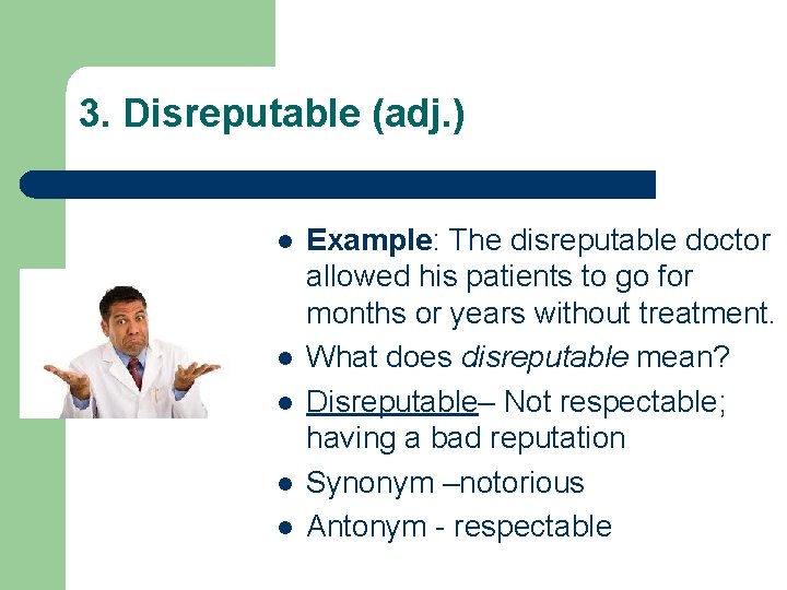 VOCABULARY 17 PUT NOTA RATIO SCI CRIMIN CULP
