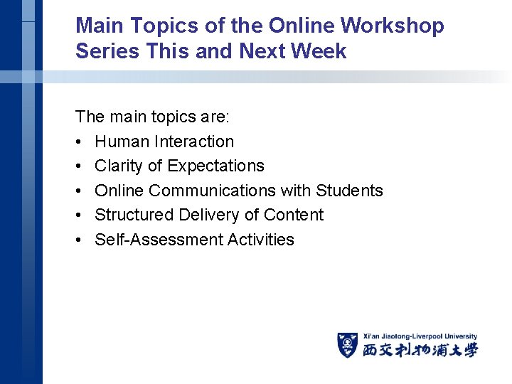 Introduction to the Basics of Online Teaching Pedagogies