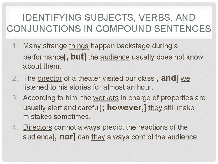 SENTENCE STRUCTURE SIMPLE COMPOUND COMPLEX COMPOUNDCOMPLEX SENTENCES WHAT