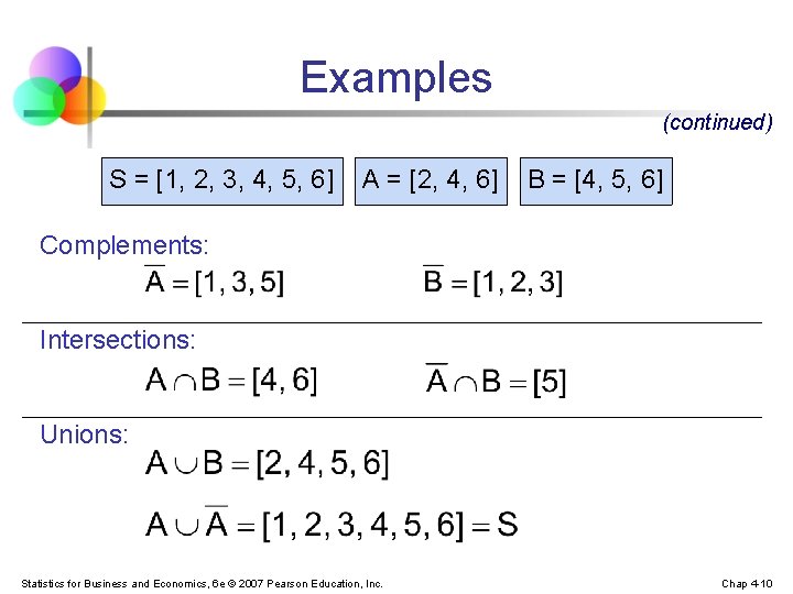 Statistics for Business and Economics 6 th Edition