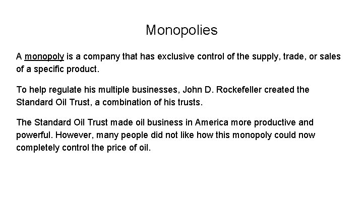 Rise of Big Business By Celia Robbie David