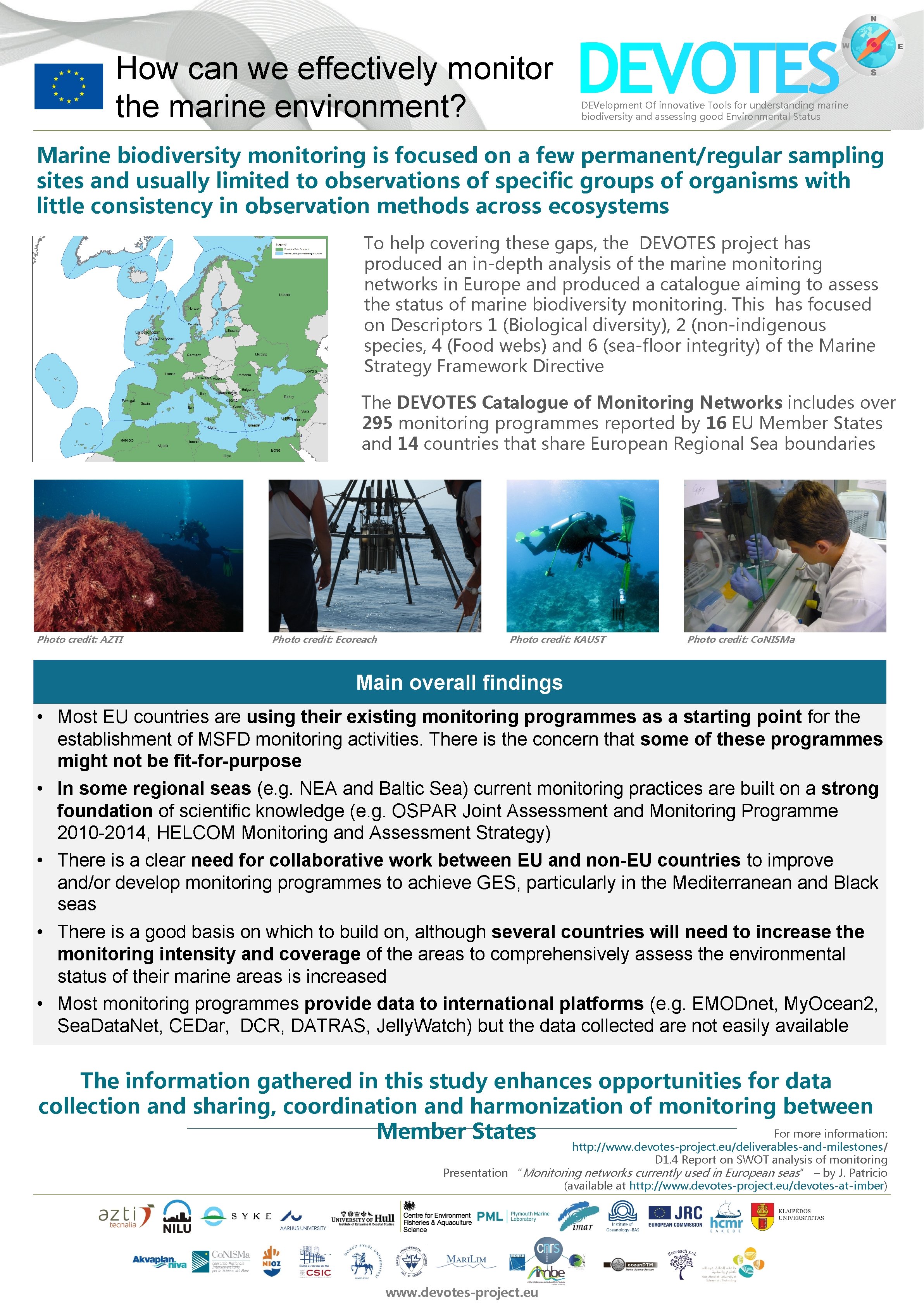 How can we effectively monitor the marine environment