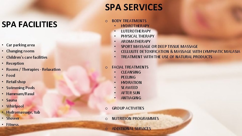 THE OPERATIONAL FEATURES OF GREEK SPA HOTELS COMPARED