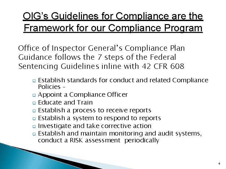 CORPORATE COMPLIANCE TRAINING Community Mental Health and Substance