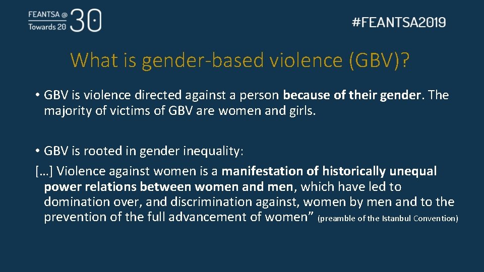 Improving support for women survivors of genderbased violence