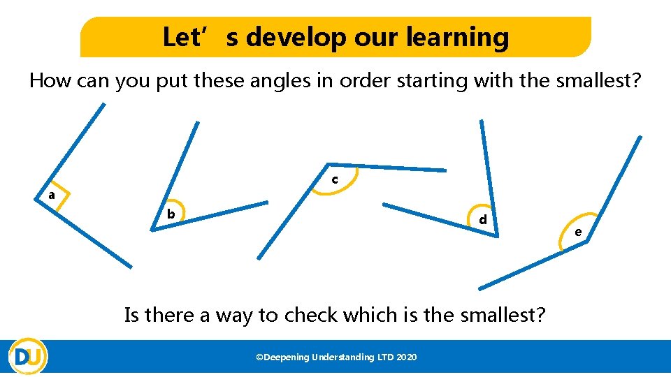Progression in Mastery Year 4 Compare and Order
