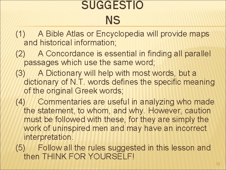 Comunicacin y Gerencia How To Study The Bible