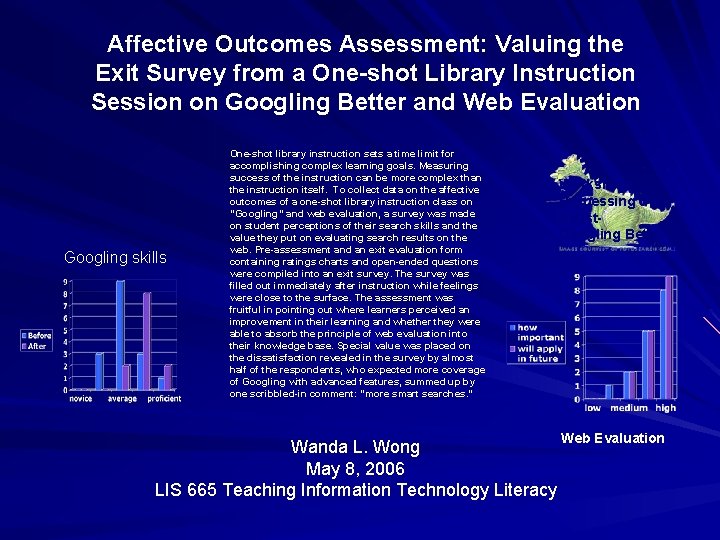 Affective Outcomes Assessment Valuing the Exit Survey from