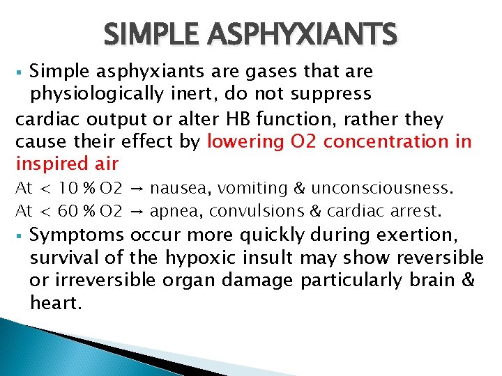 Noxious gases By Dr Nanees Ghareeb Noxious gases