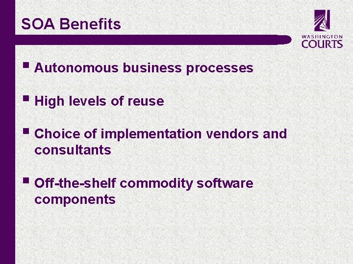 ServiceOriented Architecture Why should we care Presented by