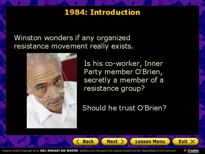 1984 George Orwell Menu Introduction Background Discussion Starters