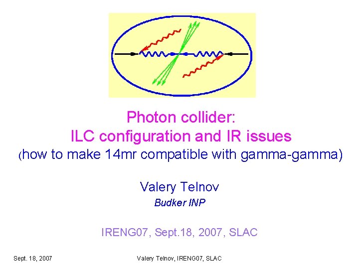 Photon collider ILC configuration and IR issues how