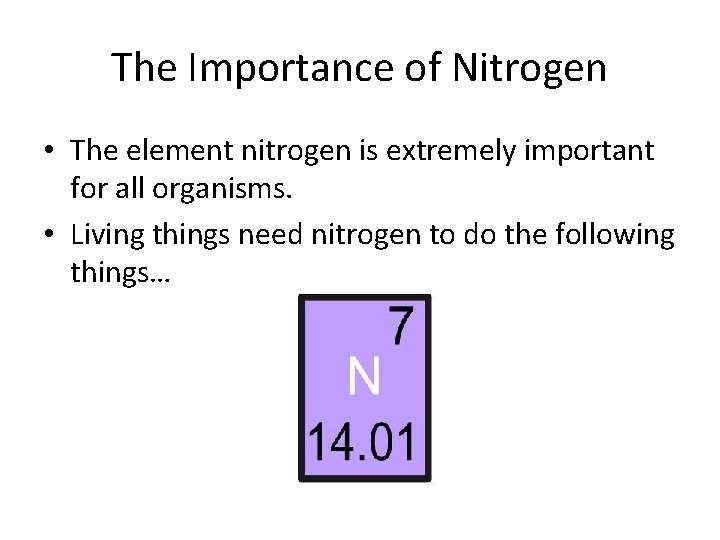 The Nitrogen Cycle Section 4 3 BC Science
