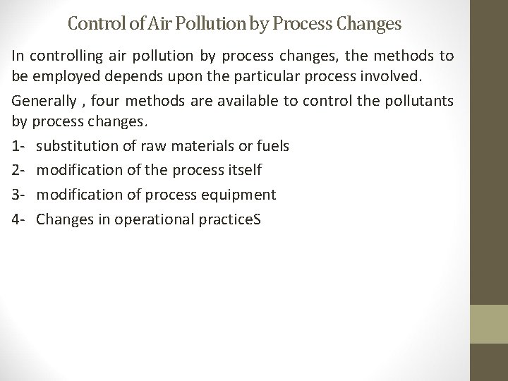 Advanced Air Pollution Engineering Control of Air Pollution