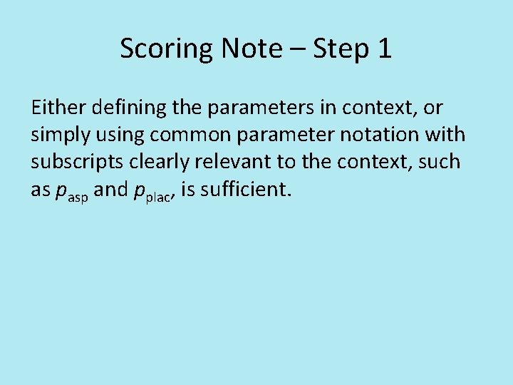 2015 Question 4 For the question scoring rubric