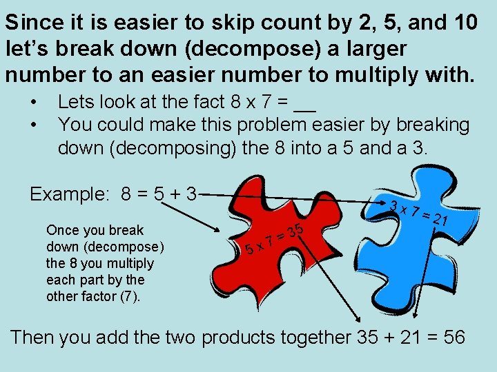 Breaking down the numbers to make it easier