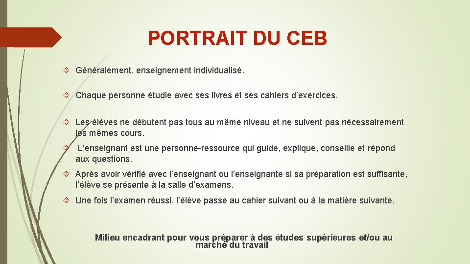 LA RALIT DE LDUCATION DES ADULTES OBJECTIFS DE