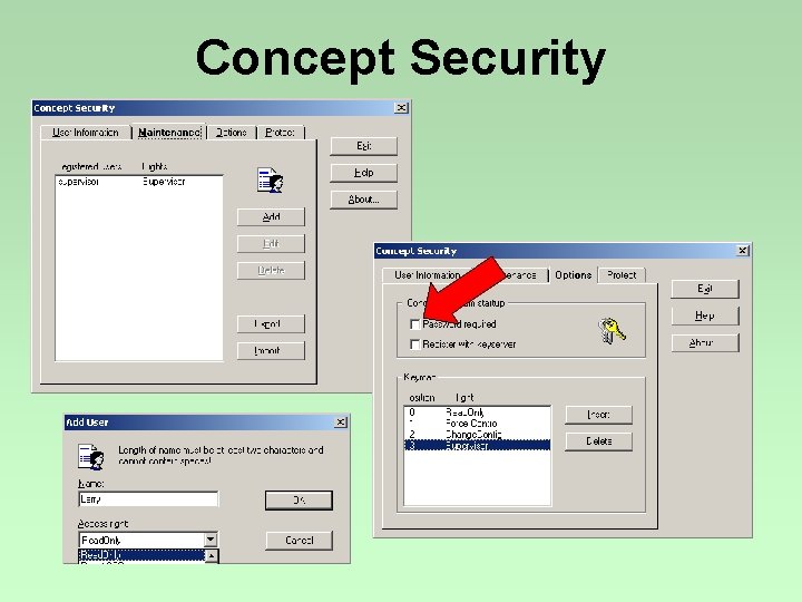 Concept Security n Lesson 8 Objectives l After