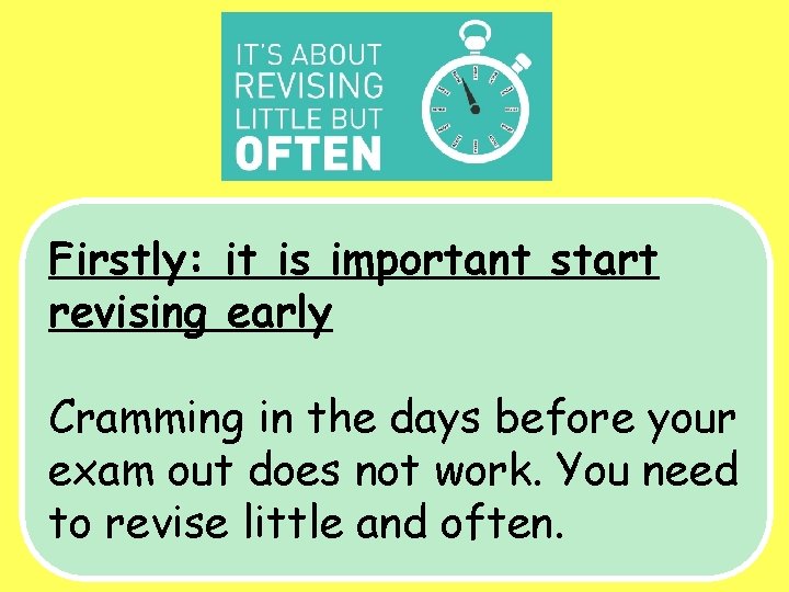 A beginners guide to revision youll never say