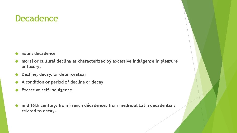 Unit 1 Focus Words assuage decadence hiatus intercede