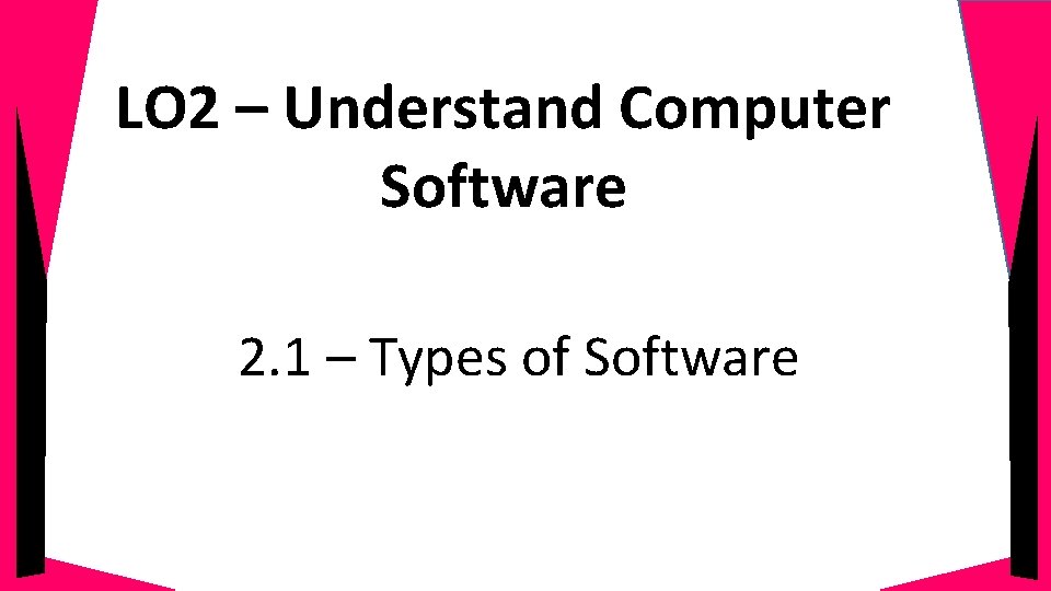 LO 2 Understand Computer Software 2 1 Types