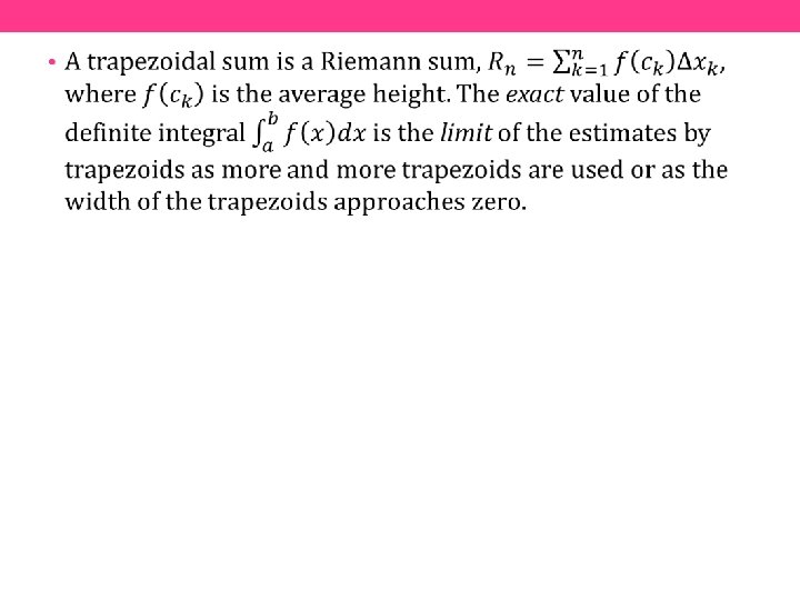 ACCUMULATION AP Calculus AB Day 13 Foerster Exploration
