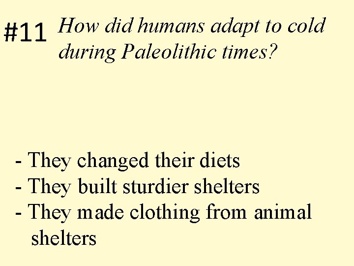 Chapter 1 Early Humans Section 1 Early Humans