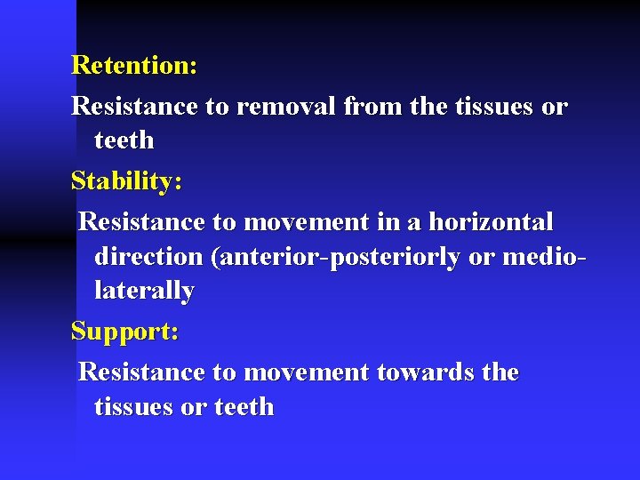 Introduction to Removable Partial Prosthodontics Rola M Shadid