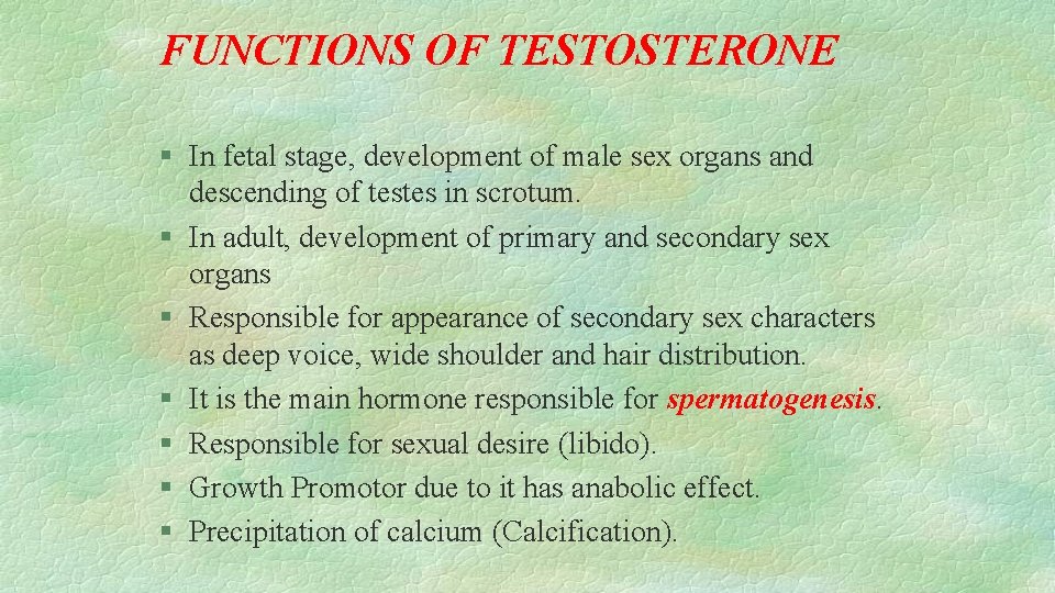 PHYSIOLOGY OF REPRODUCTION DR Hassan Ahmed B V